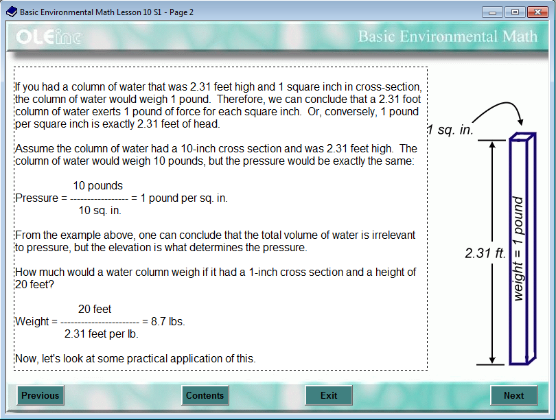 oletrain- Basic Environmental Math Lesson 10