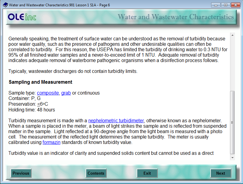 oletrain- Water and Wastewater Characteristics Lesson 1