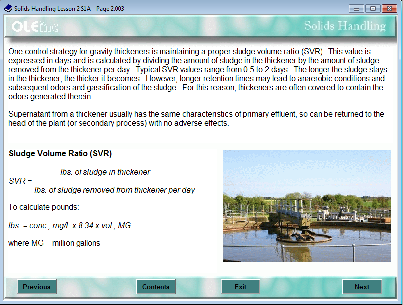 oletrain- Solids Handling Lesson 2: Thickening