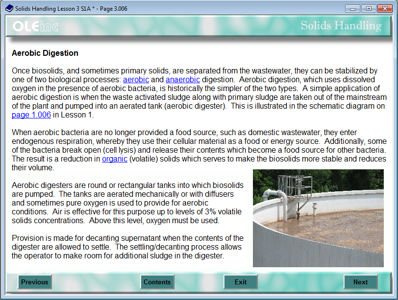 oletrain- Solids Handling Lesson 3: Treatment