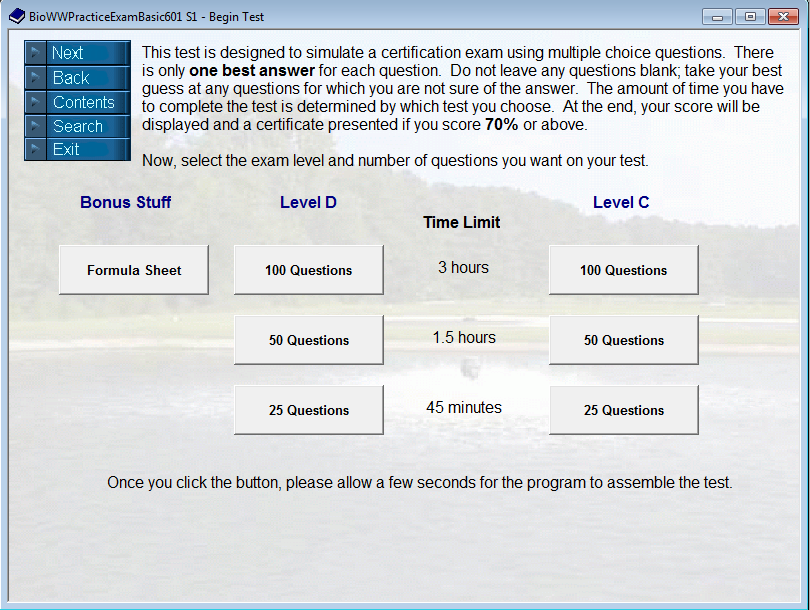 oletrain- Basic Biological Wastewater Practice Exam